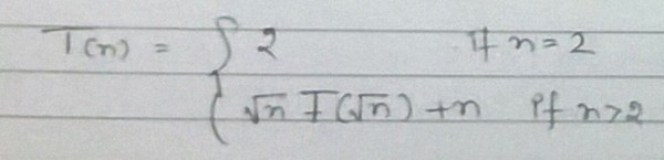 Algorithms: recurrence