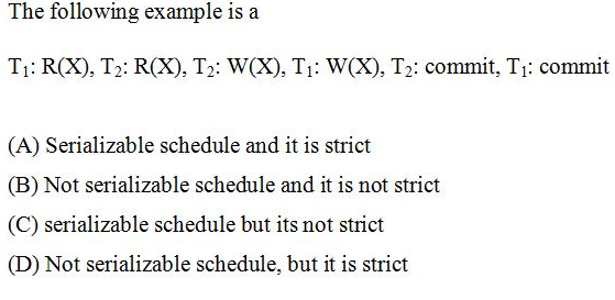 Databases: Serializability and strict schedules