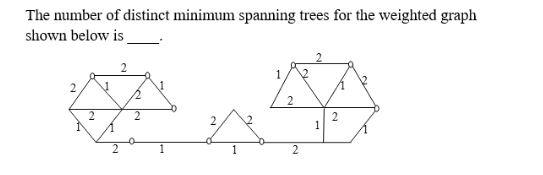 Number of minimum spanning trees - GATE Overflow