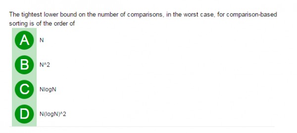Algorithms: COMPARISON BASED SORT