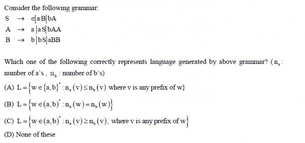 Theory Of Computation Gateforum Test Series Theory Of Computation Grammar