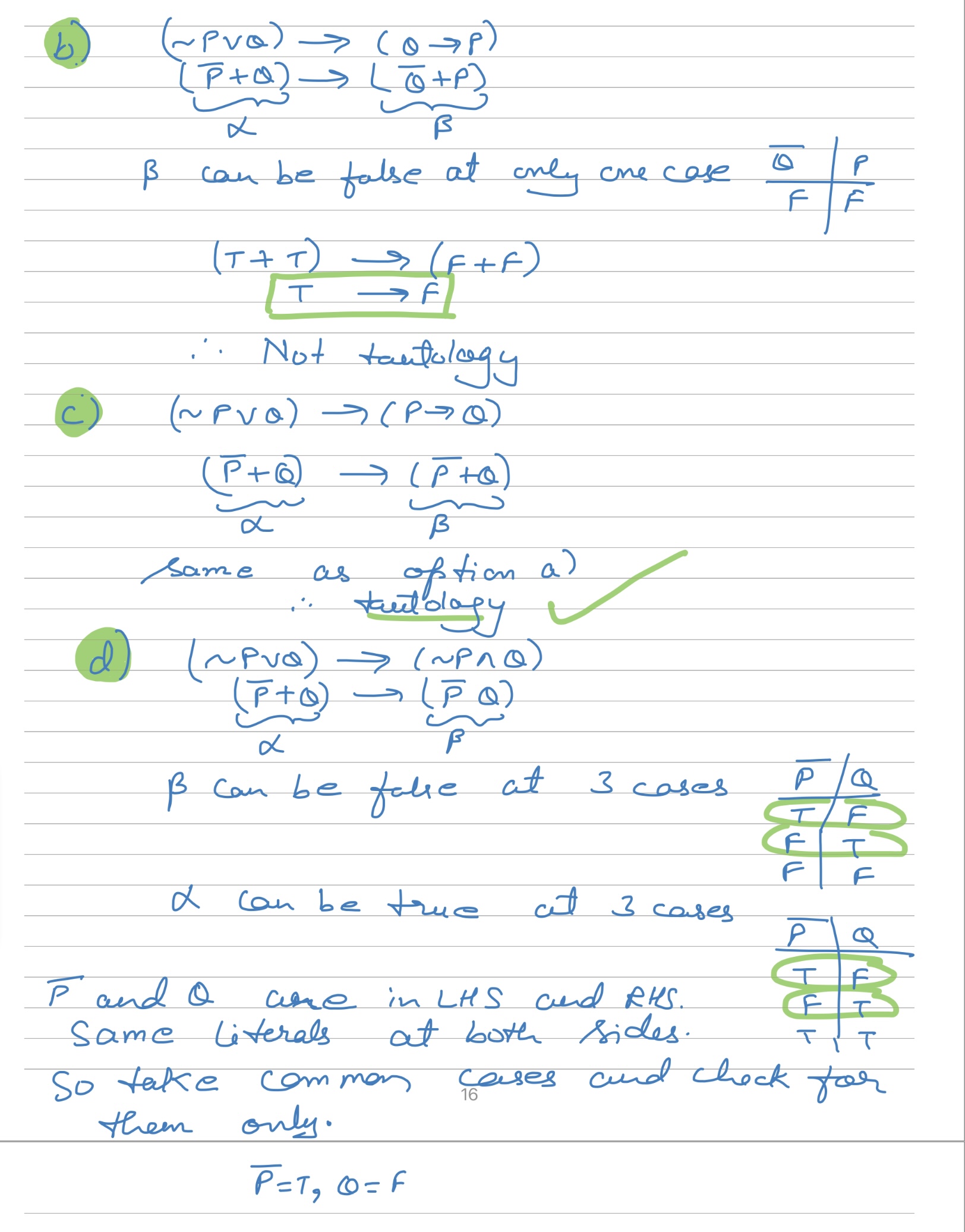 Mathematical Logic Discrete Mathematics Propositional Logic Test 1