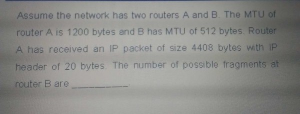 Computer Networks Fragmentation Network Layer