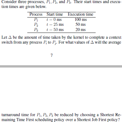 Operating System: cpu scheduling
