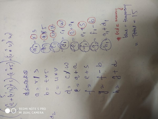 Compiler Design Gate Cse 2015 Set 1 Question 55 