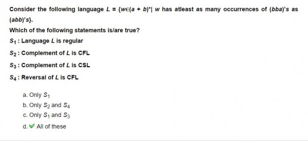 Theory Of Computation Madeeasy Subject Test Theory Of Computation Identify Class Language 5435