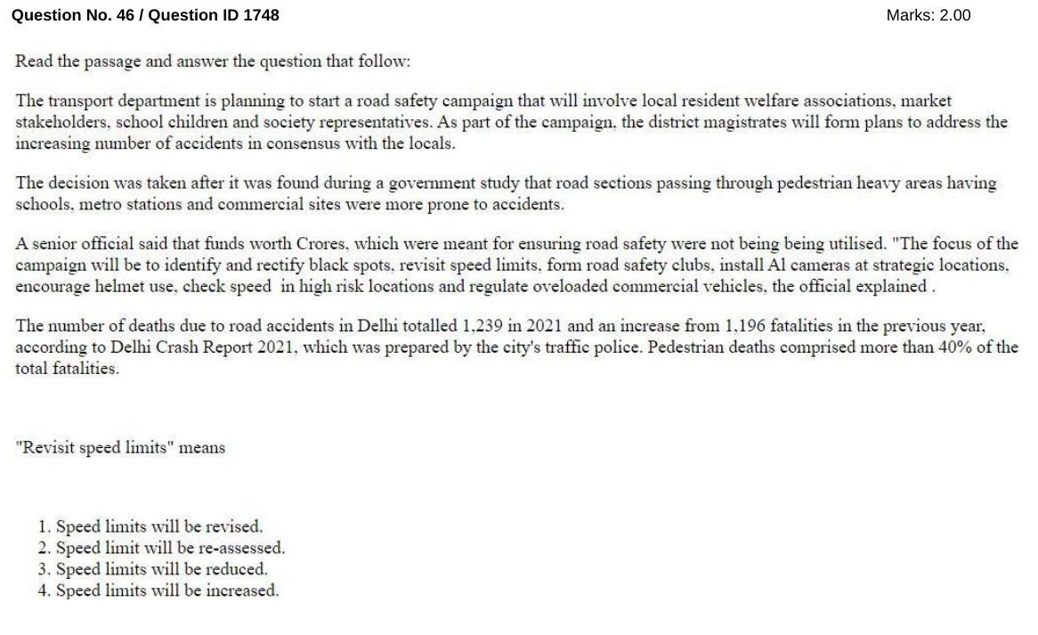 Others: UGC NET CSE | June 2023 | Part 1: 46