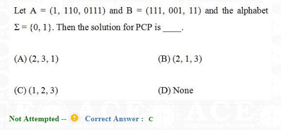 Theory of Computation: Post correspondence problem
