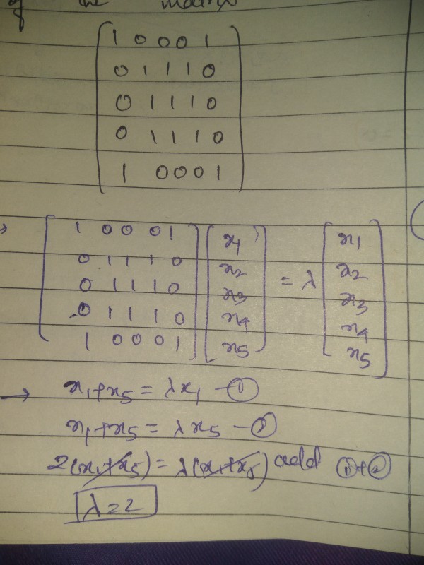 Mathematical Logic: linear algebra