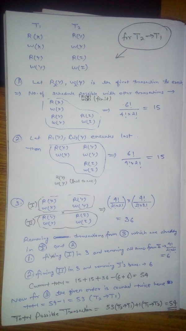 Databases: GATE CSE 2017 Set 2 | Question: 44