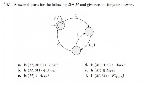Theory of Computation: Michael Sipser Edition 3 Exercise 4 Question 1 ...