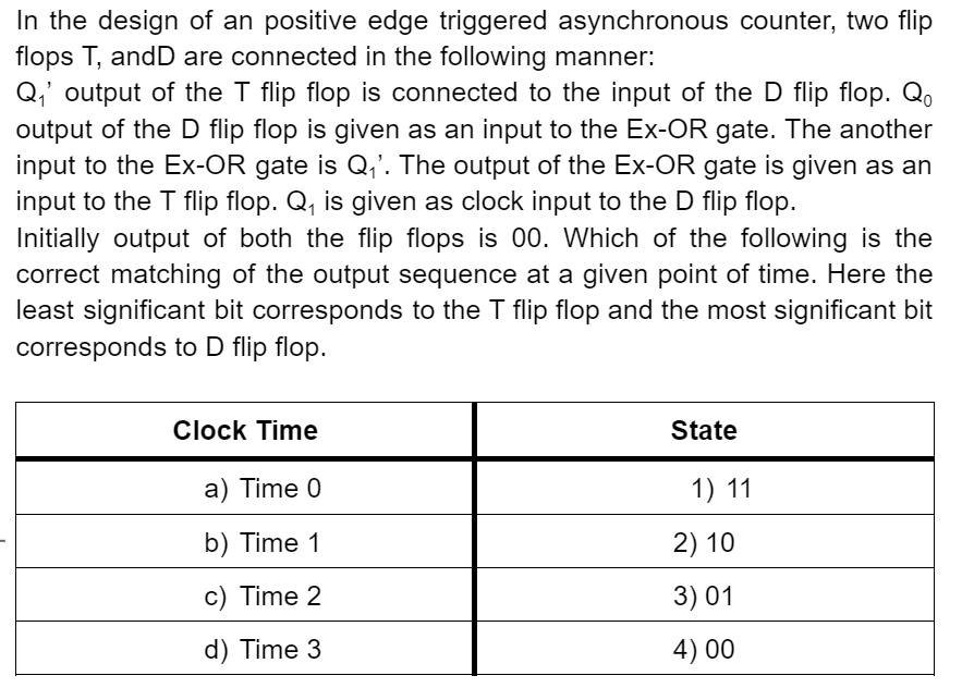 Digital Logic: Applied Gate Test Series : T-Flip and D flip flop with xor