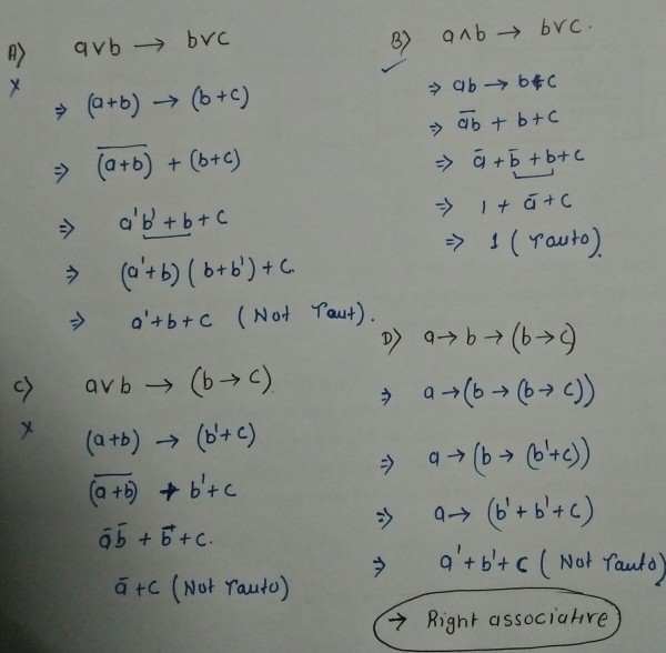 Mathematical Logic: GATE CSE 1992 | Question: 02,xvi