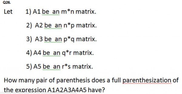 Algorithms: matrix multiplication