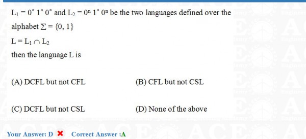 Theory Of Computation Ace Test Series Theory Of Computation Closure Property