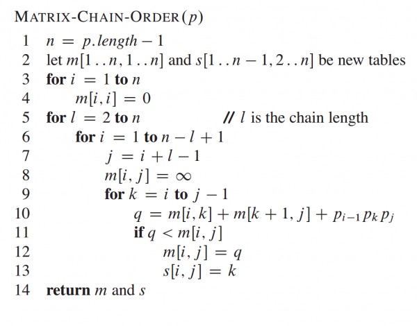 Algorithms Algorithms Matrix Chain Ordering