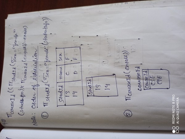 Databases Gate Cse 2007 Question 59