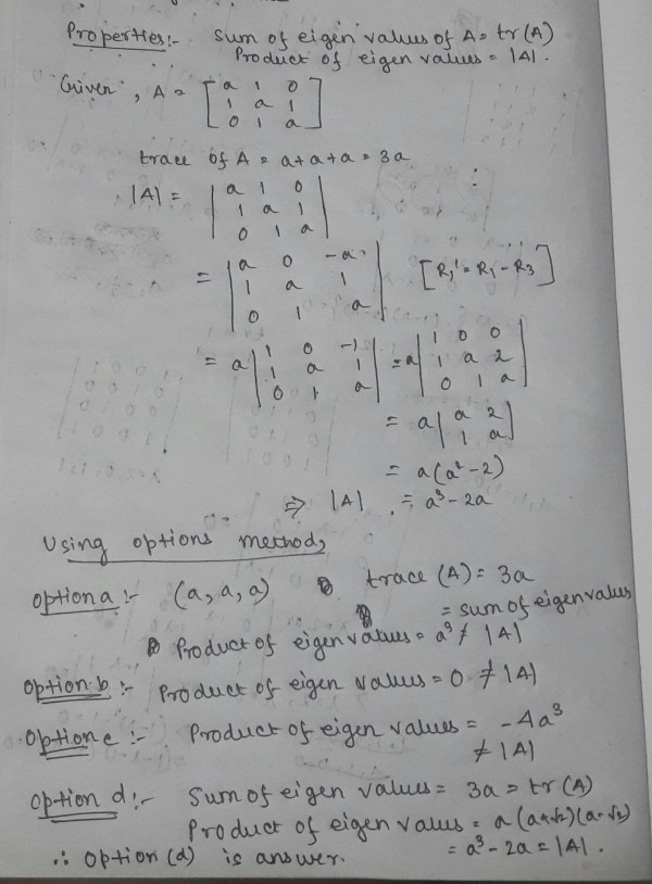 Linear Algebra: Vani Institute Question Bank Pg-231 chapter 6