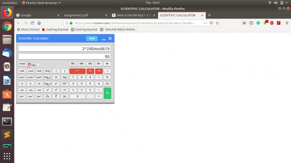 Computer Networks: what is the DH Key