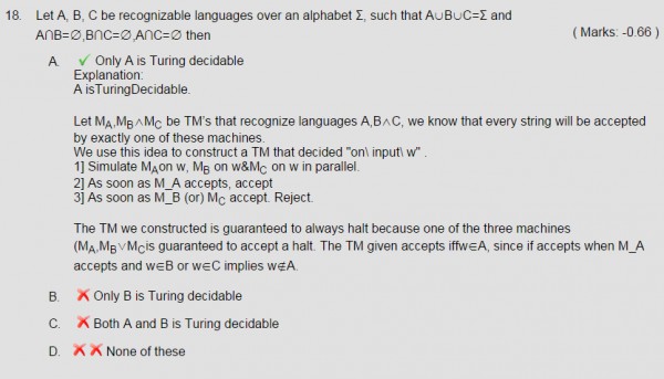 Theory of Computation: Turing Recognizable and Turing Decidable