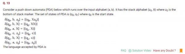 Theory Of Computation Madeeasy Subject Test 2019 Theory Of Computation Pushdown Automata
