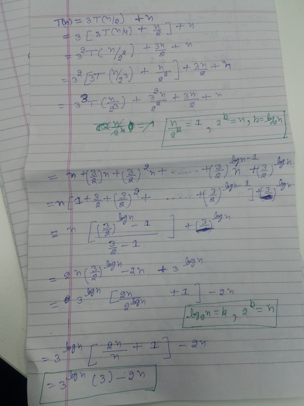 Algorithms Gate Overflow Algorithms Test 1 Question 5