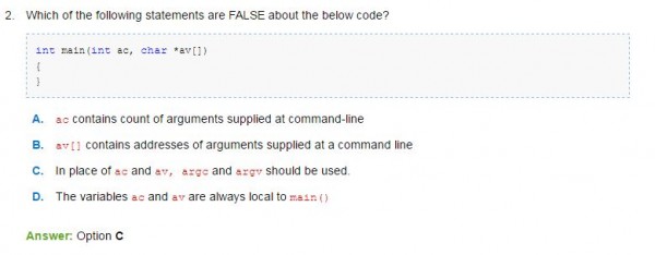 Programming in C: command line argument