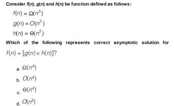 Algorithms Asymptotic Notation