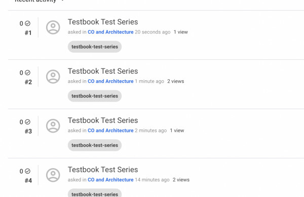 CO and Architecture: Testbook Test Series