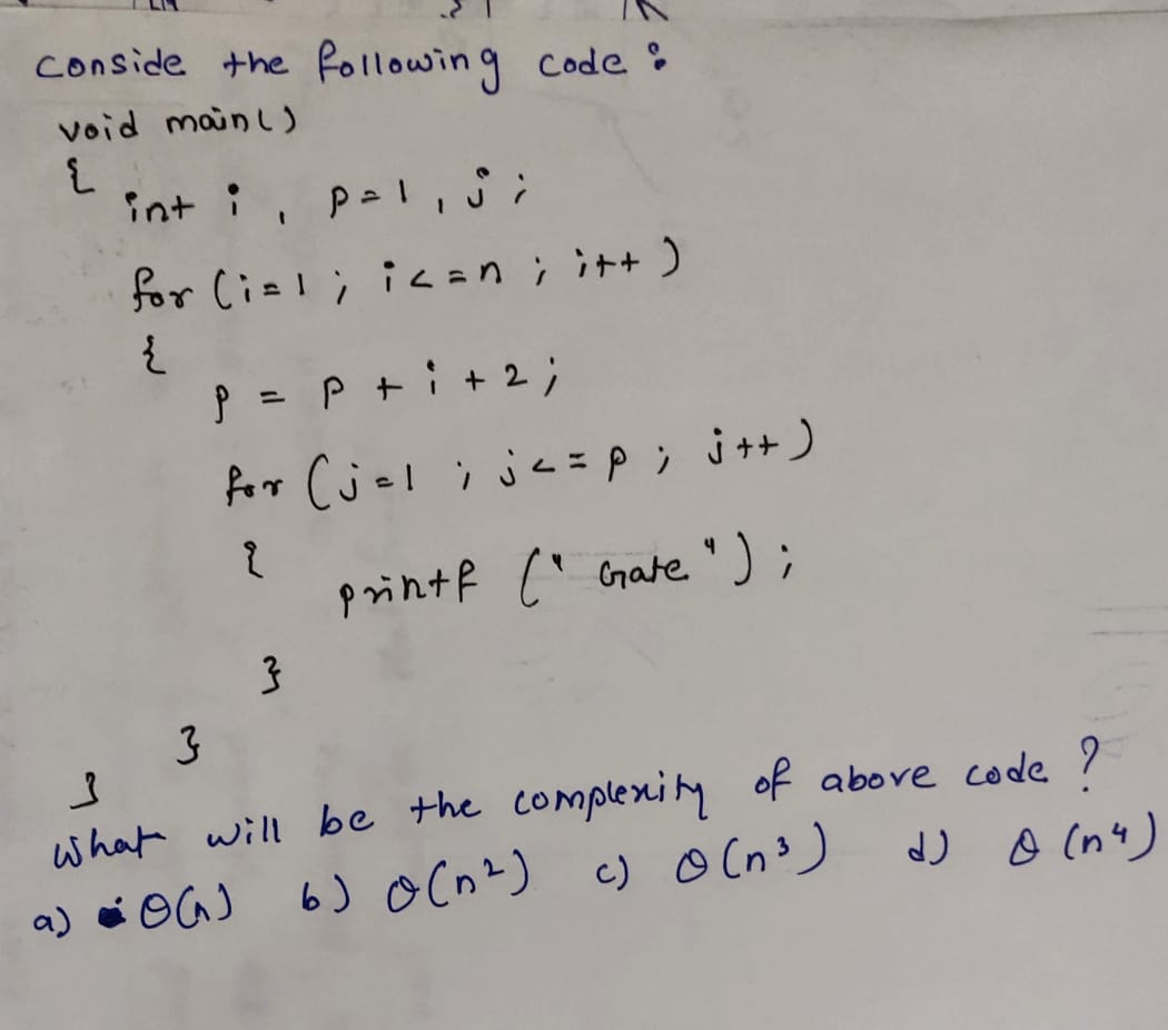 Algorithms Asymptotic Notation 