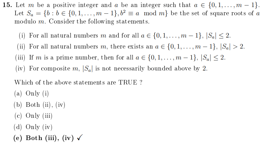 Others: TIFR CSE 2025 | Part B | Question: 15
