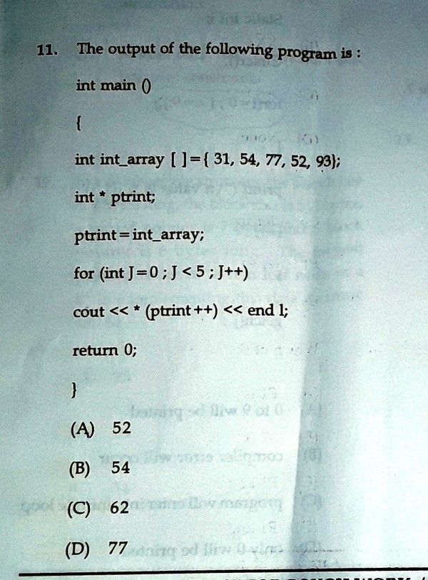 Programming in C: output of C program
