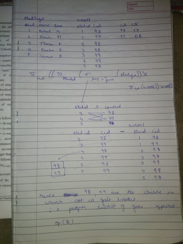 Databases: GATE CSE 2007 | Question: 59