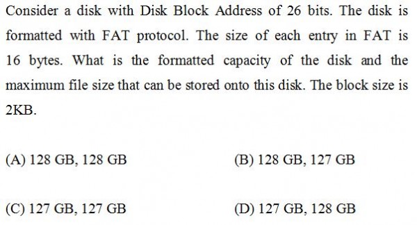 Operating System Ace Test Series Operating System File System Fat
