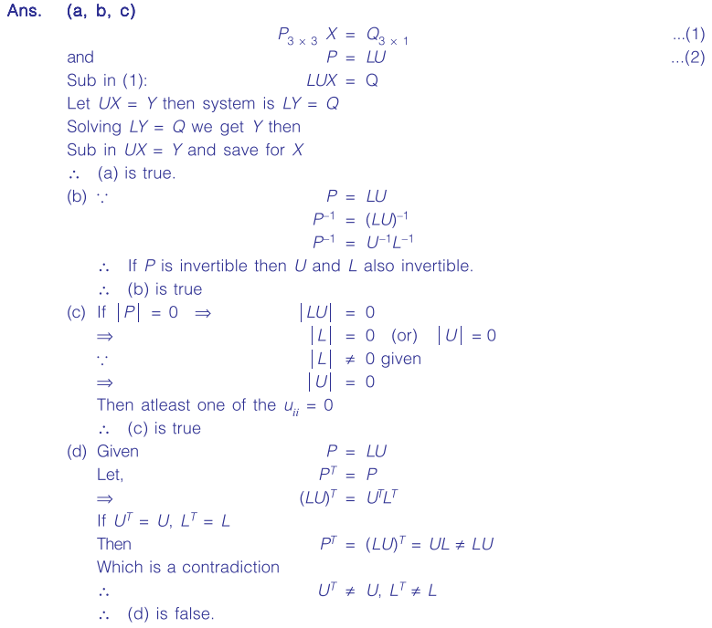 Linear Algebra: GATE CSE 2025 | Set 2 | Question: 34
