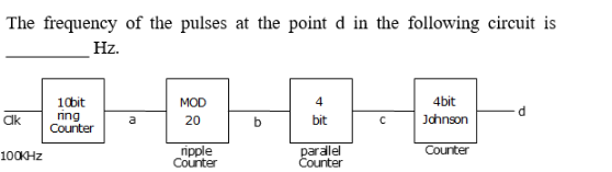 Digital Logic: Time Calculation in counters
