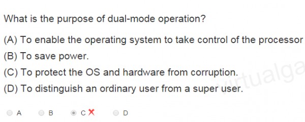 Operating System: dual mode operation- operating system