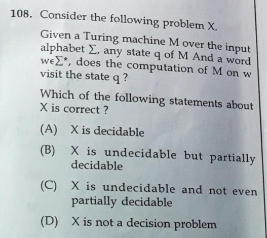 Others: NIELIT 2022 April Scientist B | Section B | Question: 108