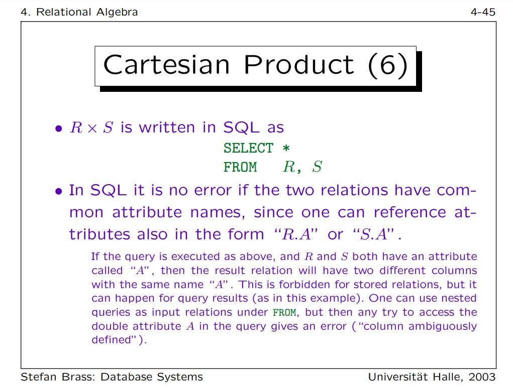Databases: GATE CSE 1999 | Question: 2.25