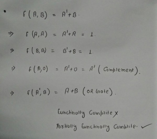 Digital Logic: Functionally Complete