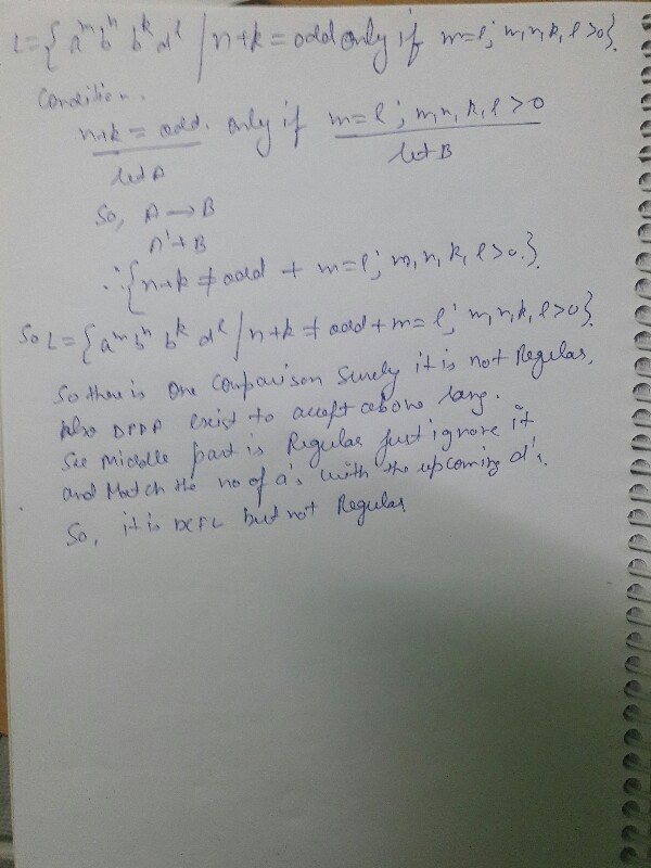 Theory of Computation: CFL or DCFL?