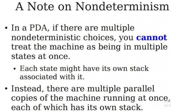 Theory Of Computation Deterministic And Non Deterministic Push Down