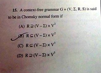 Theory of Computation: Chomsky Normal Form