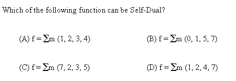 Digital Logic: Identifying self dual function