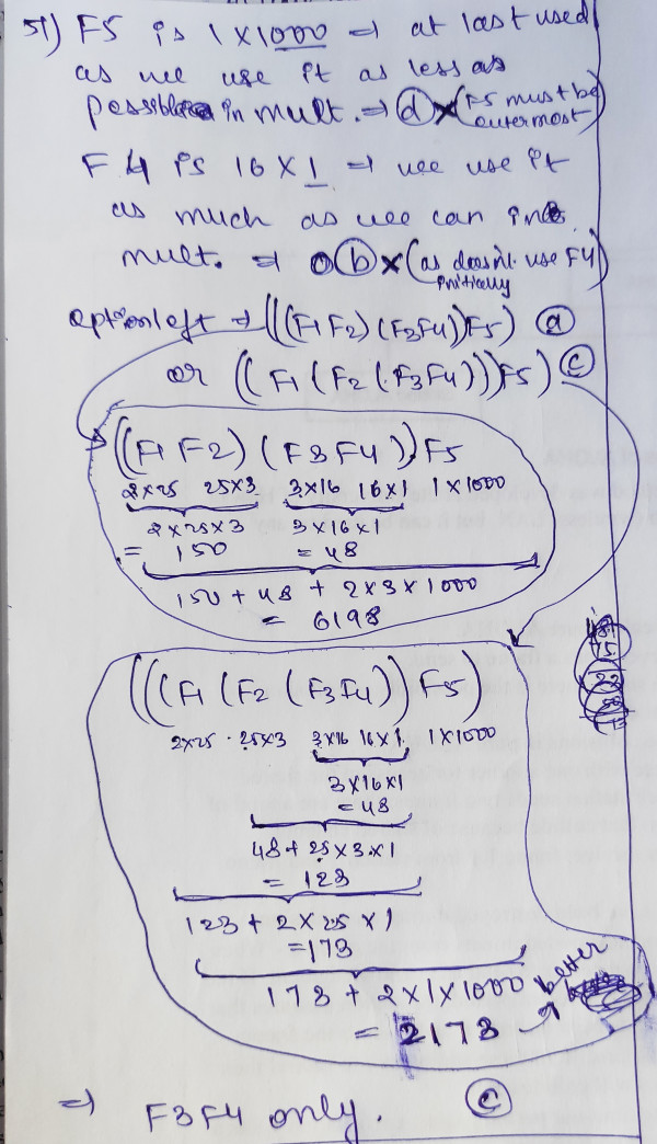 Algorithms: GATE CSE 2018 | Question: 31