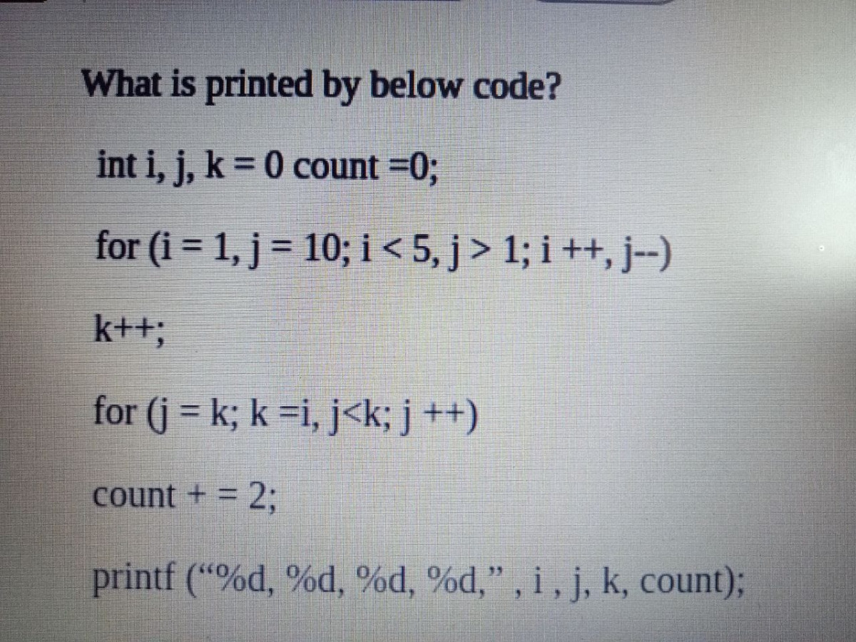 Programming in C: For loop expression containing Comma