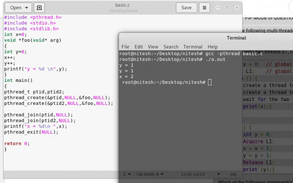 Operating System: GATE CSE 2021 Set 2 | Question: 42