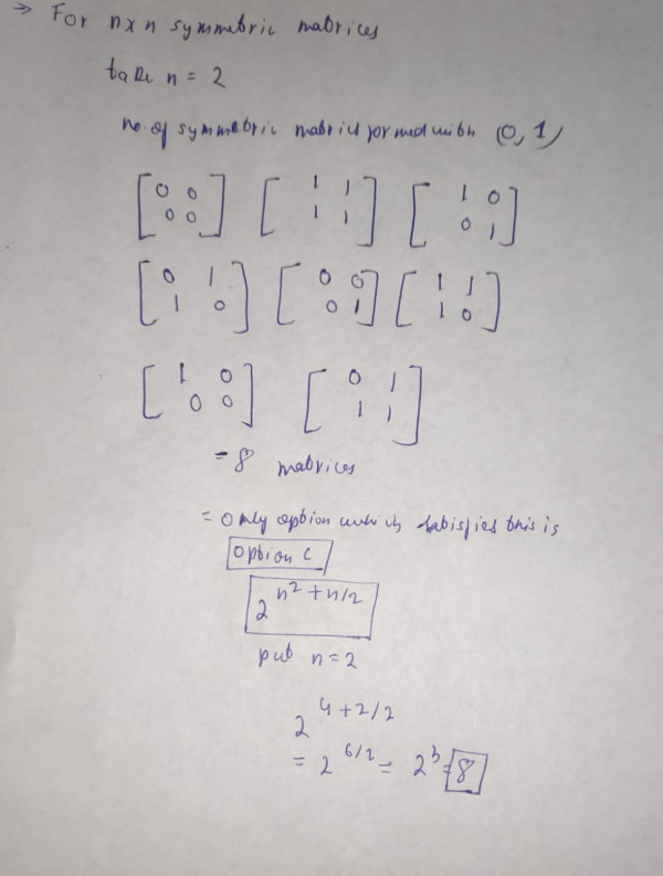 Linear Algebra: GATE CSE 2004 | Question: 26