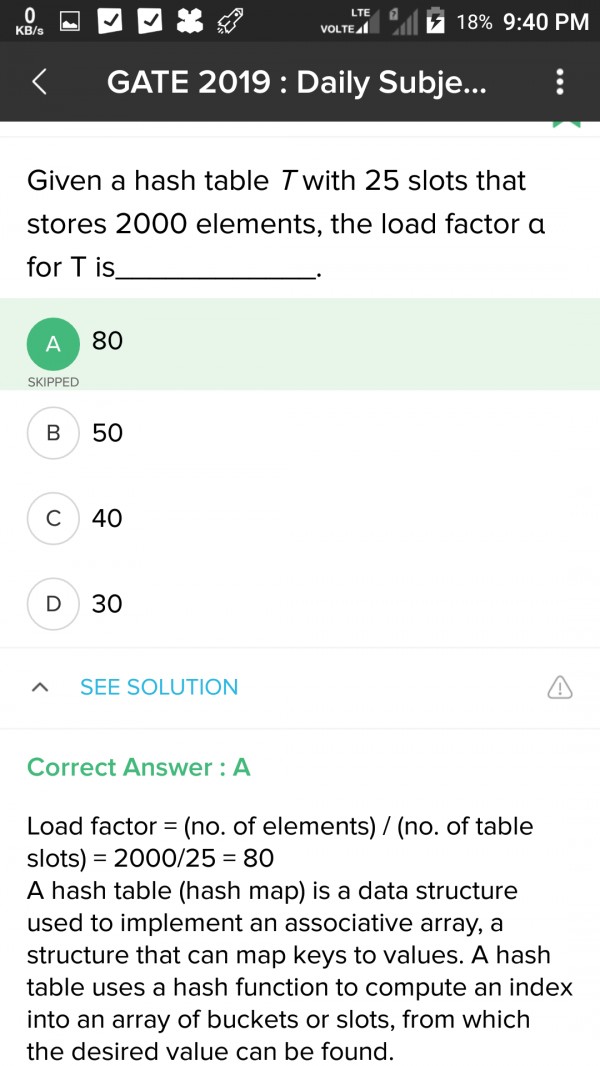 Algorithms: Gate_2019_Mock_Paper