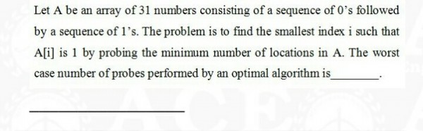 Algorithms: Ace test series